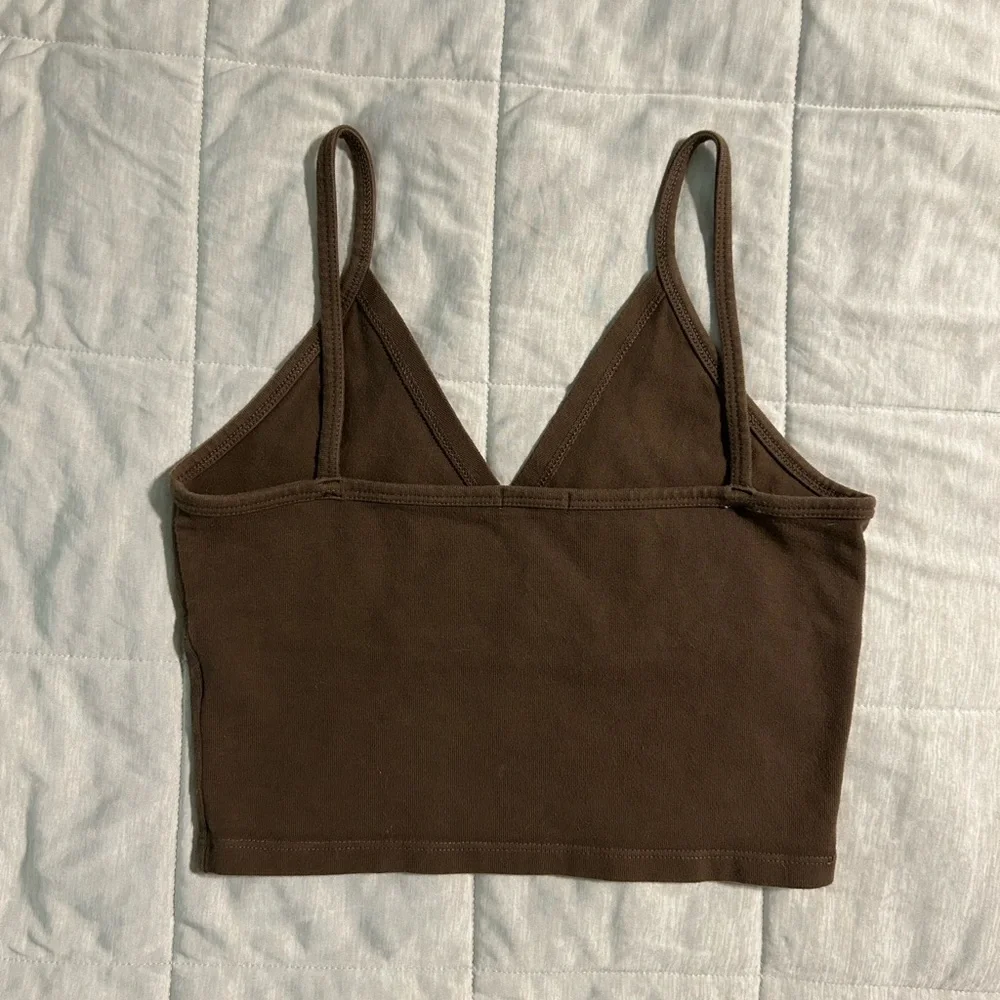 Brandy Melville | Tops | Brandy Melville Brown Amara Tank | Poshmark